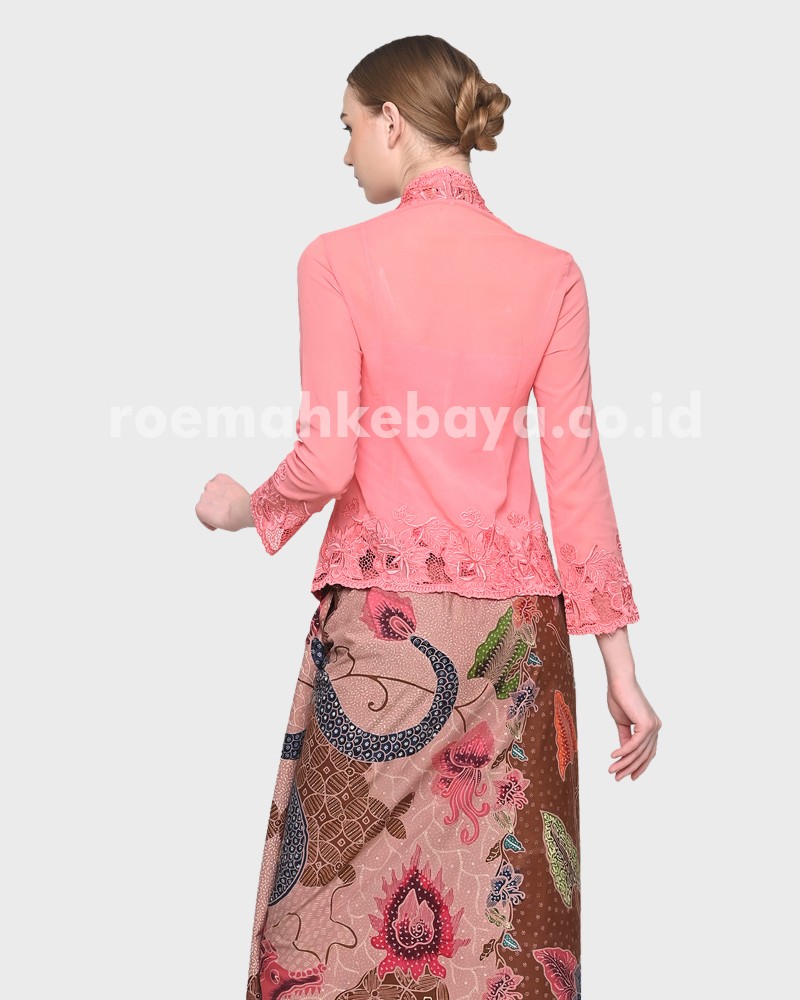 Classic Encim Kebaya Series Pink - Size XL